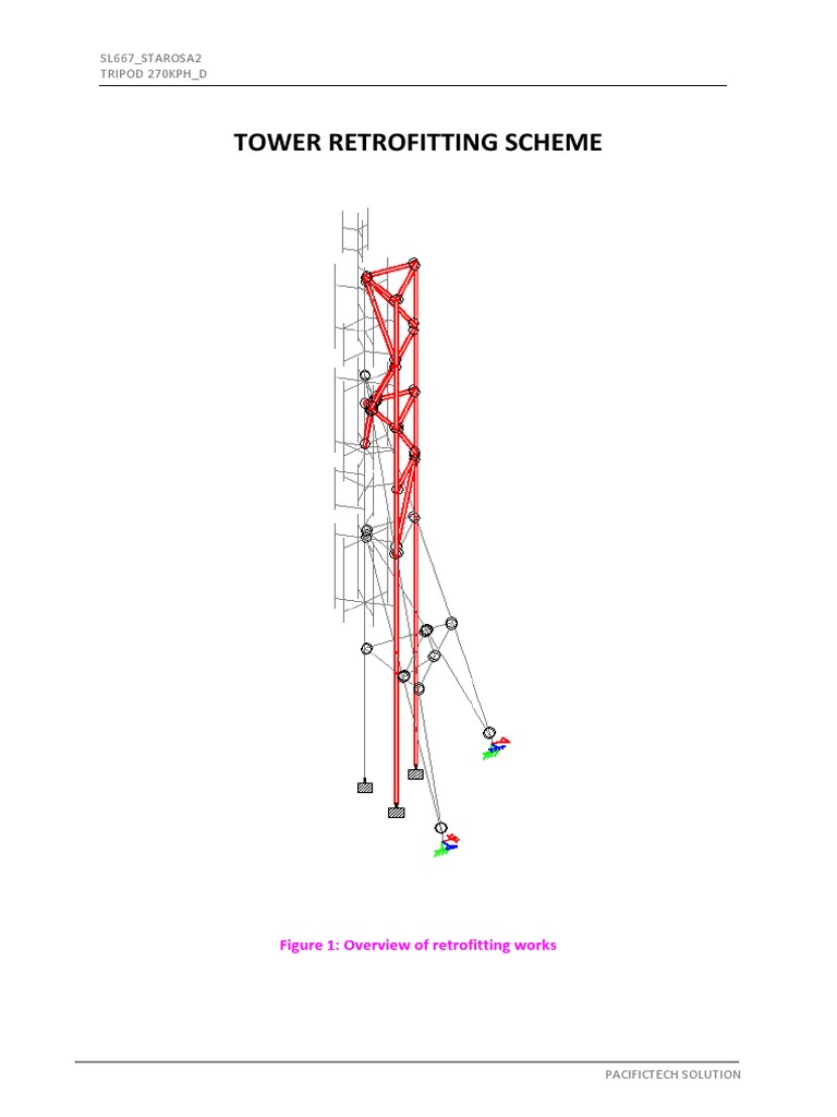 Tower Retrofitting Scheme: SL667 - STAROSA2 Tripod 270Kph - D | PDF