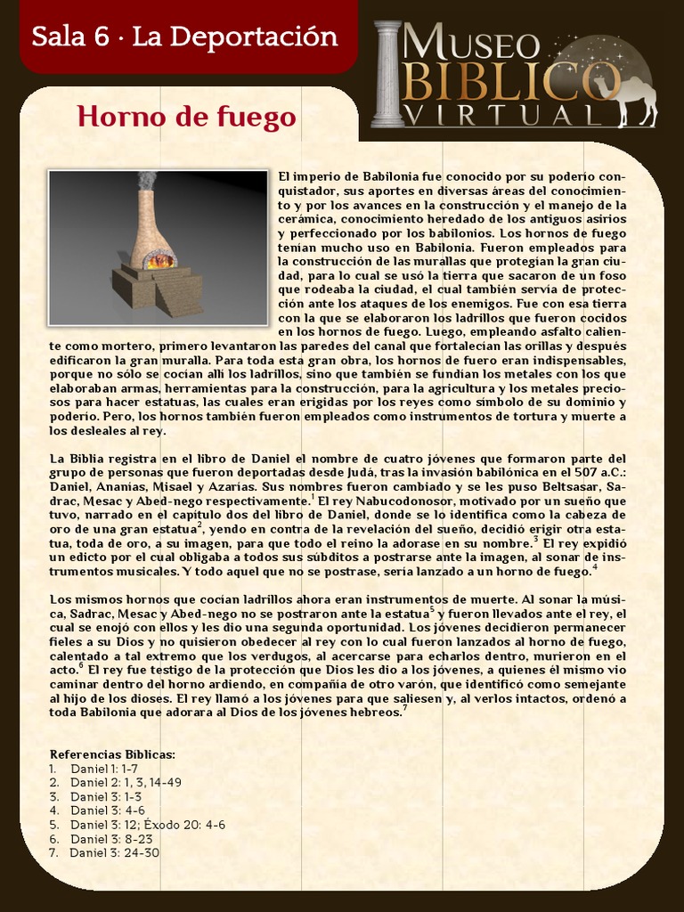 Ficha 057 Horno de Fuego PDF | PDF | Nabucodonosor Ii | Babilonia