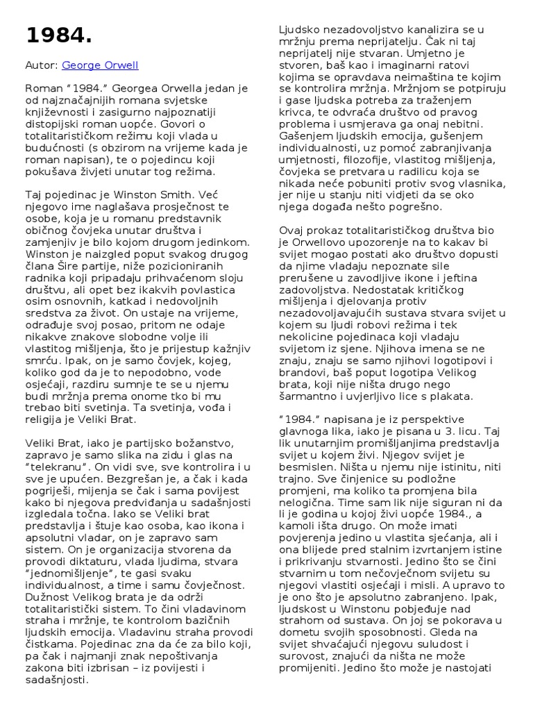 George Orwell 1984 Pdf