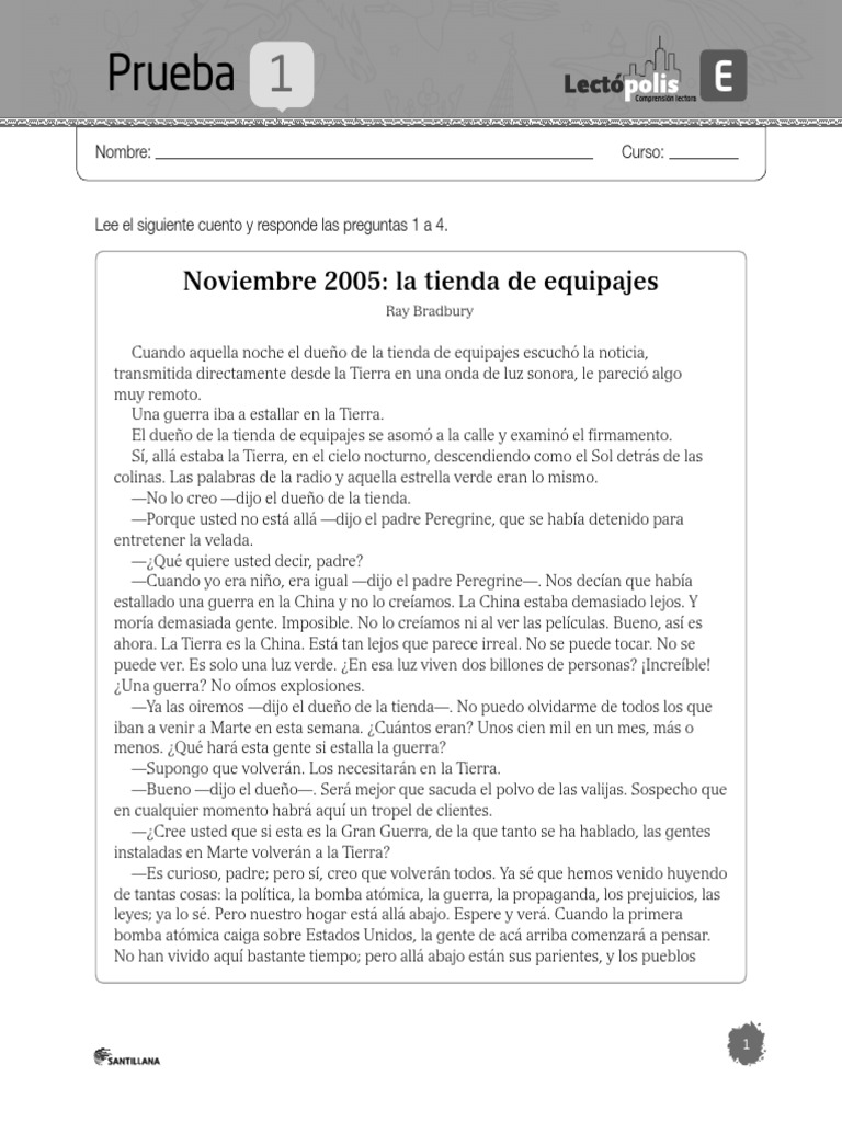 Lectopolis E Prueba 1 | PDF | Exoplaneta | Dom