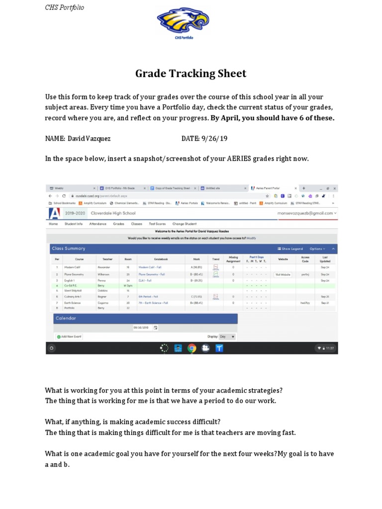 Student Grade Tracker Guide | PDF