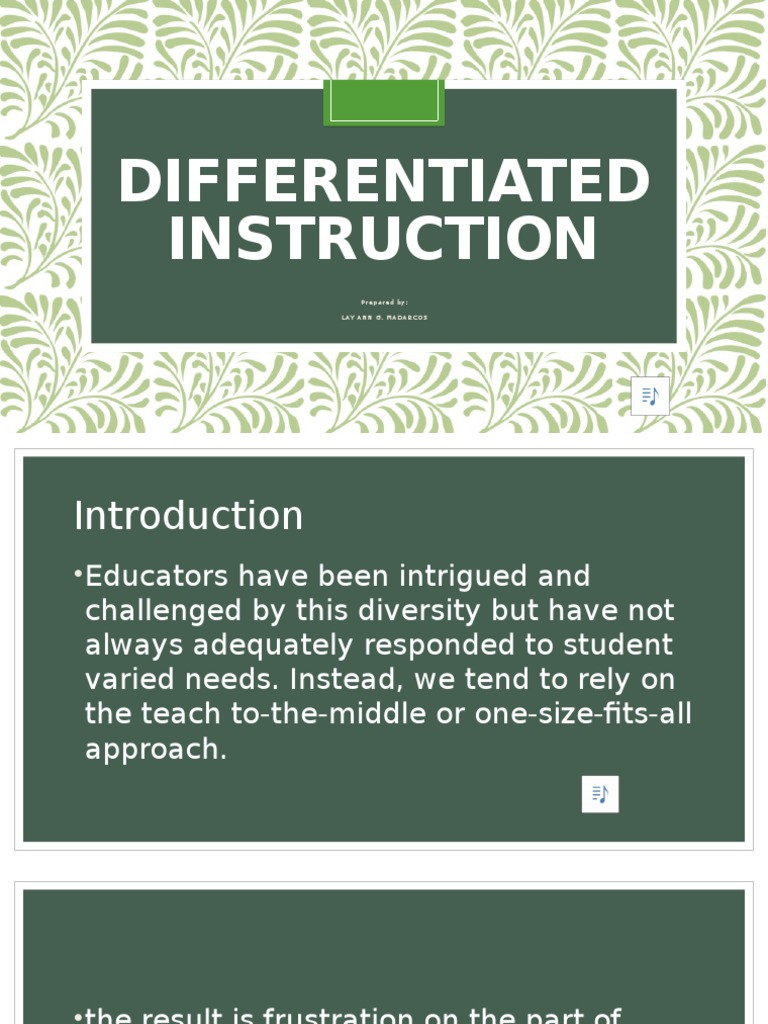 Differentiated Instruction | PDF | Differentiated Instruction | Change