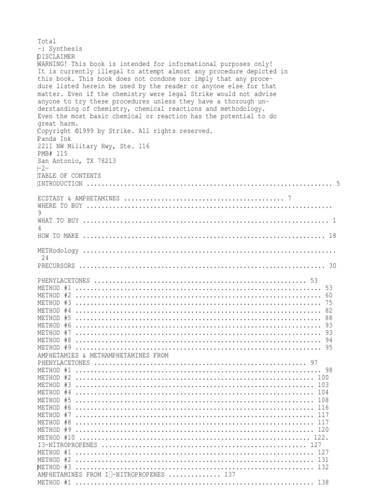 Total Synthesis II - Strike | PDF | Filtration | Distillation