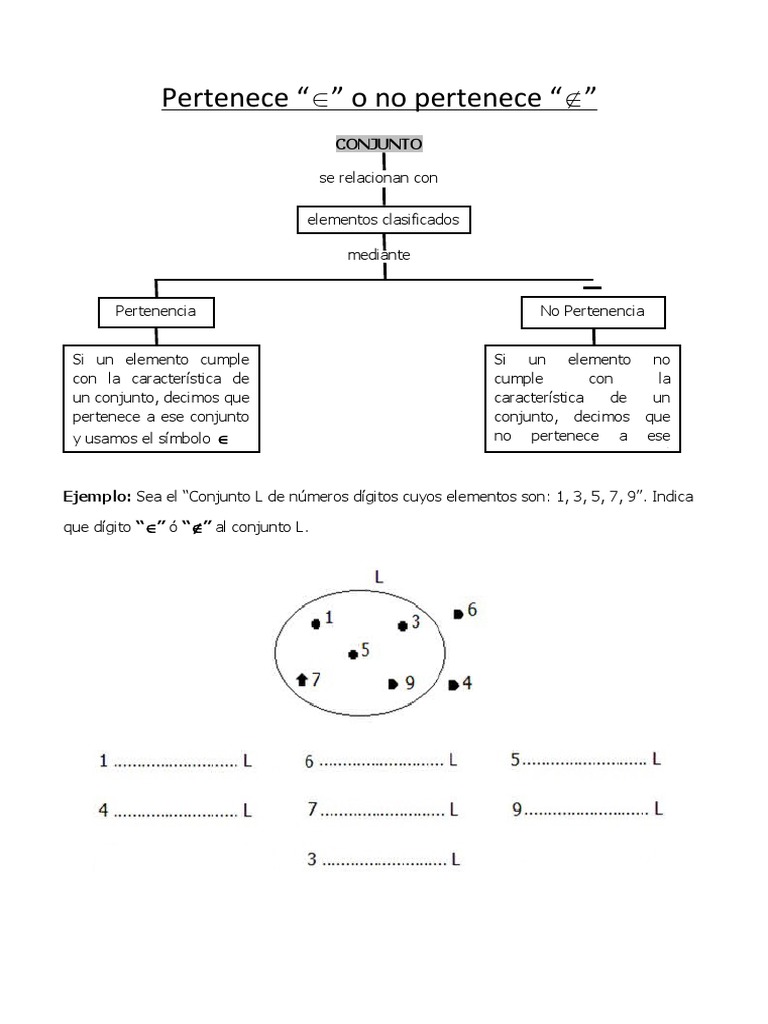 Pertenece y No Pertenece - 2 | PDF