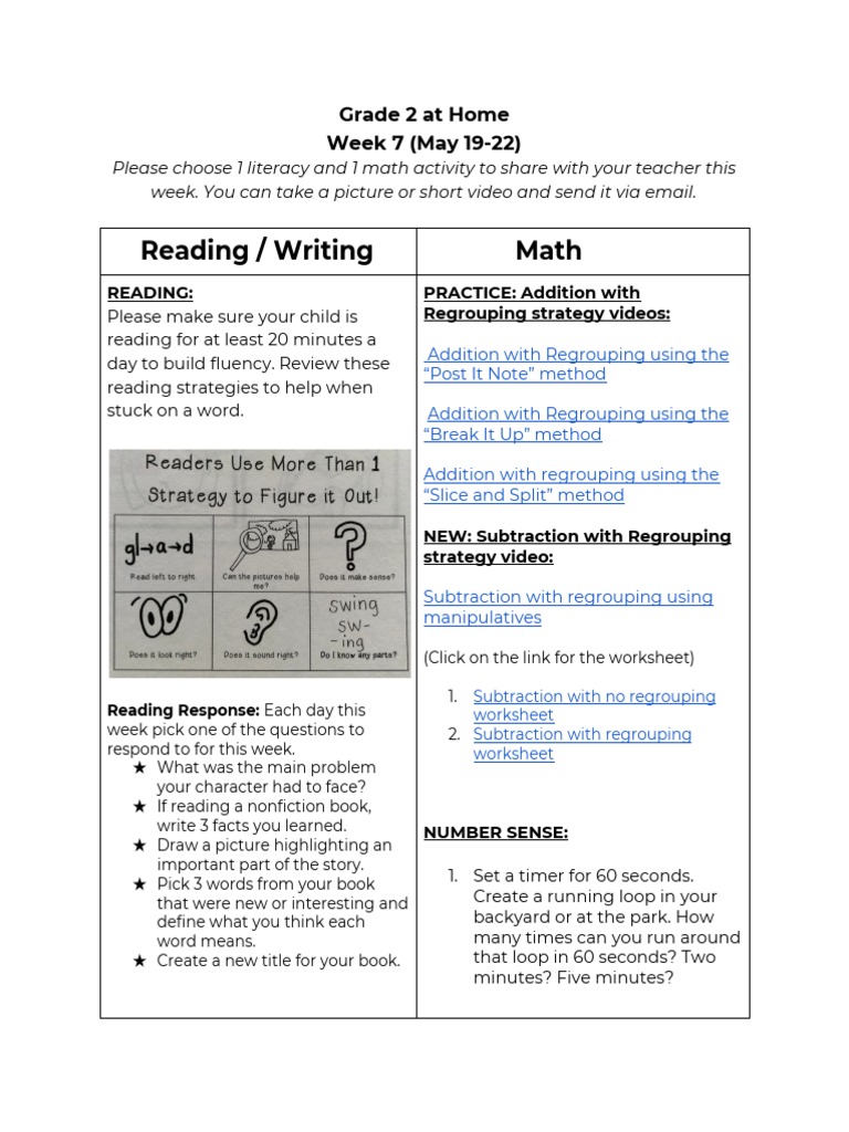 Week 7 - Grade 2 at Home | PDF | Cognition | Cognitive Science