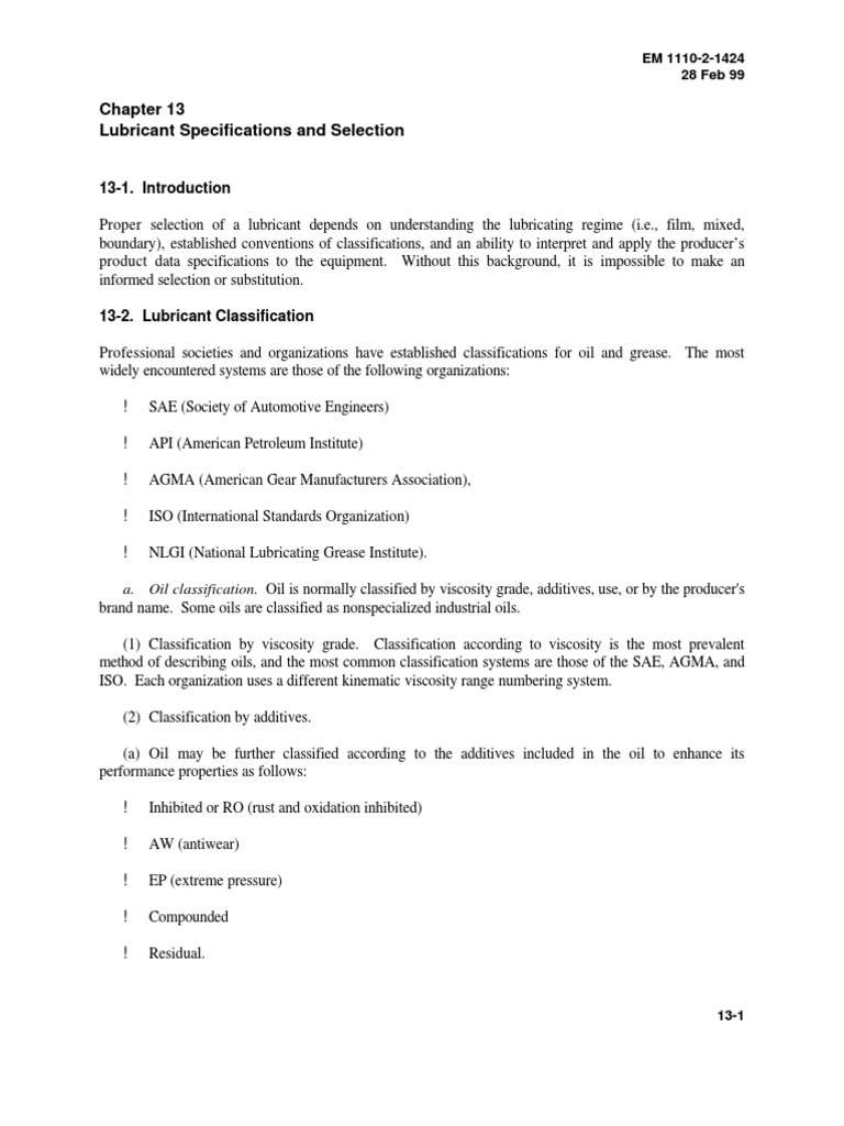 Lubricant Selection Guide | PDF | Lubricant | Motor Oil