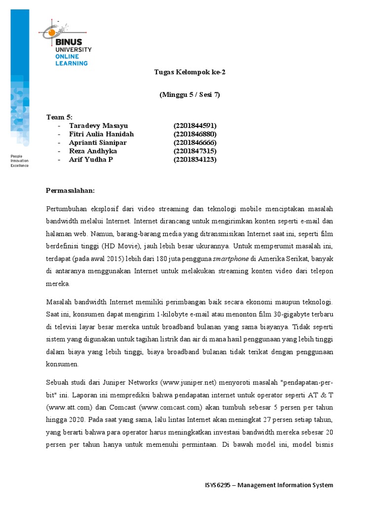 TK2 - SIM - Team 5 | PDF