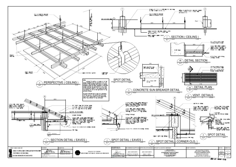 Architectural and Floor Plan With Details For Buildings PDF | PDF