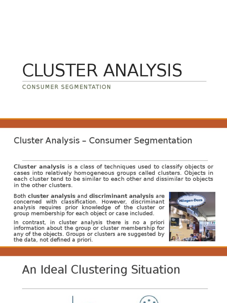 Cluster Analysis: Consumer Segmentation | PDF | Cluster Analysis | Machine Learning