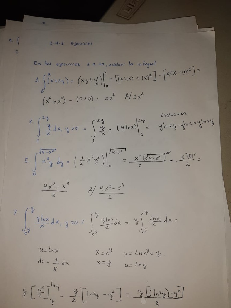 Integrales Iteradas Larson | PDF