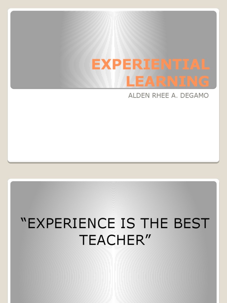 Experential Learning | PDF