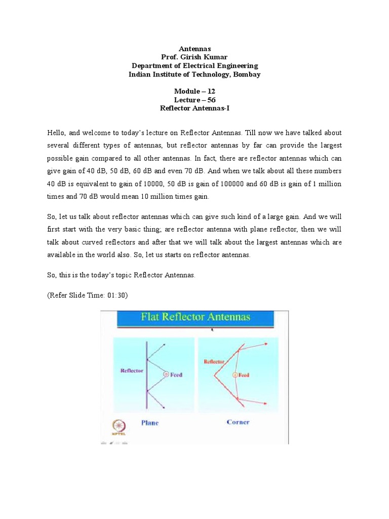 Lec 56 | PDF | Antenna (Radio) | Radar