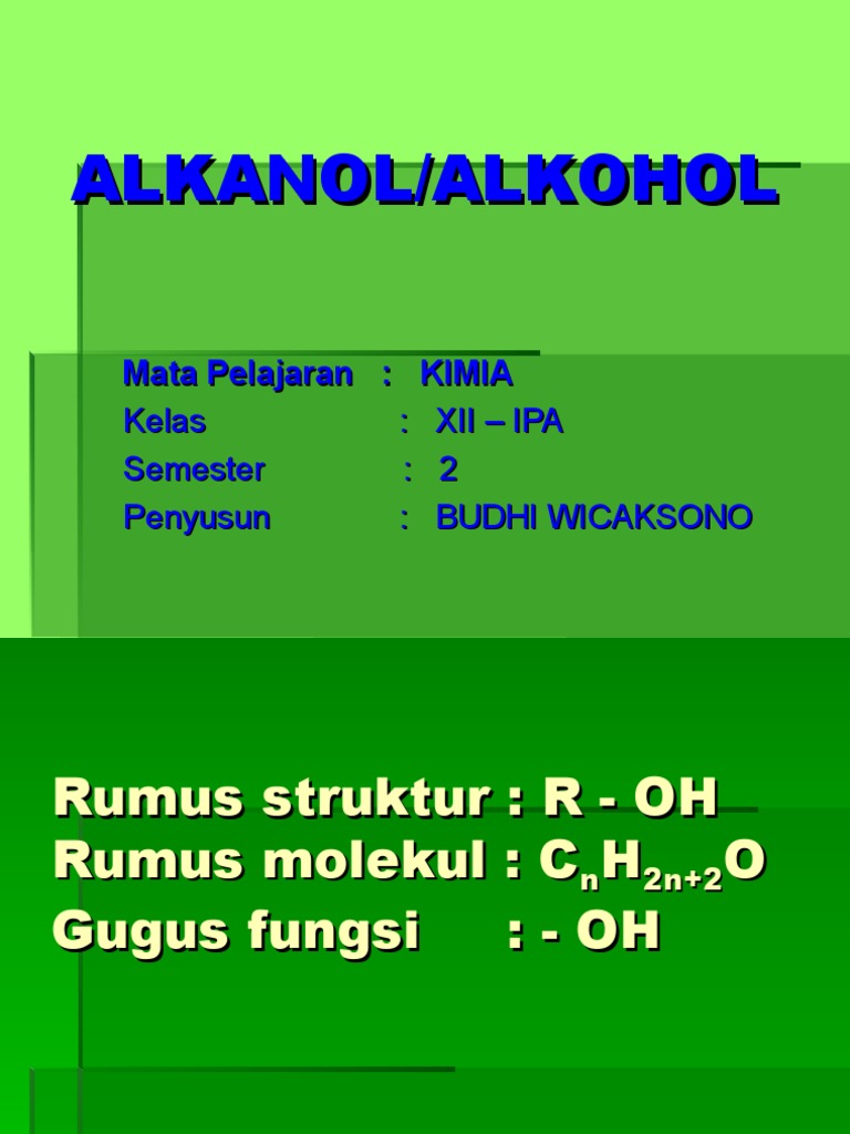 2.alkanol - Alkohol | PDF