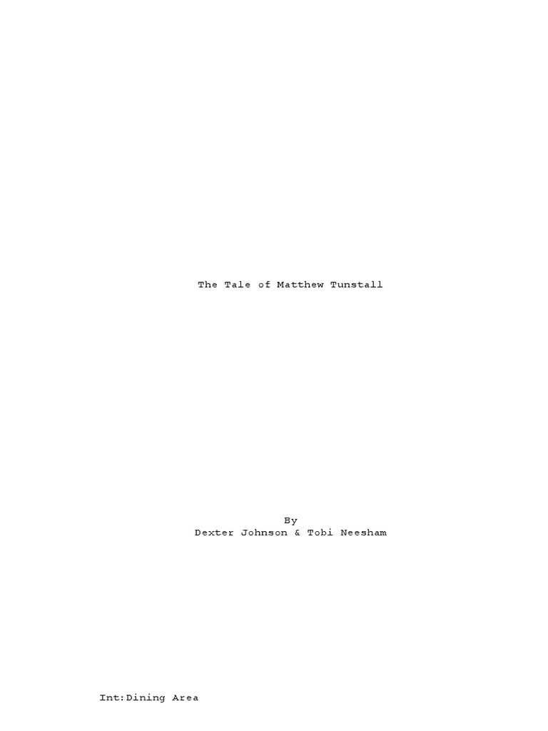 The Tale of Matthew Tunstall | PDF