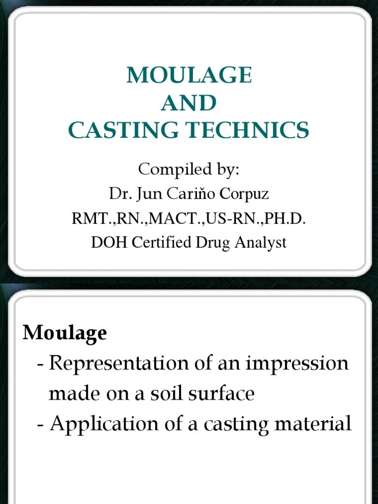 Chapter Vi. Moulage and Casting | PDF | Casting (Metalworking) | Plaster