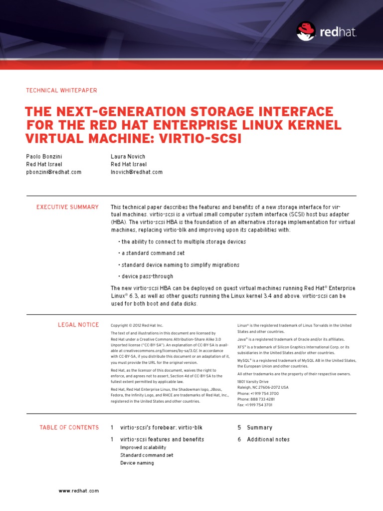 The Next-Generation Storage Interface For The Red Hat Enterprise Linux ...