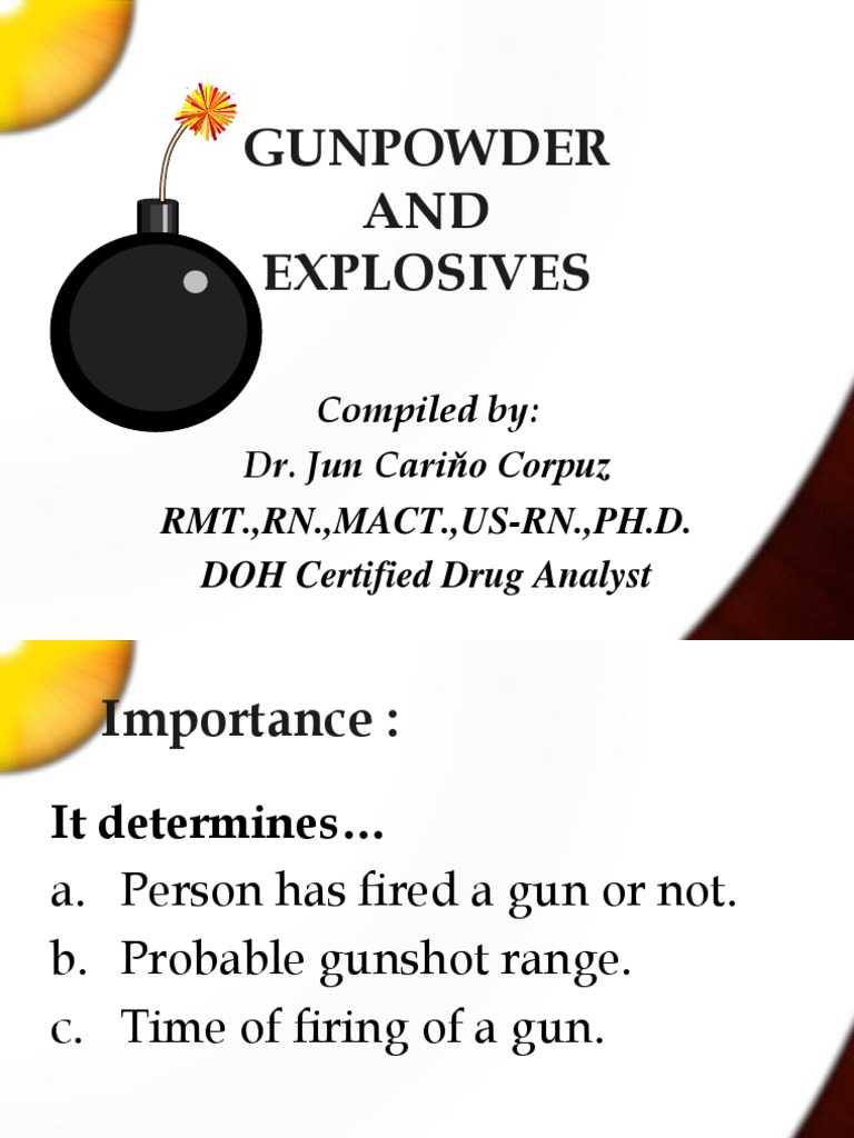 Chapter Viii. Gunpowder & Explosives | PDF | Explosion | Gunpowder