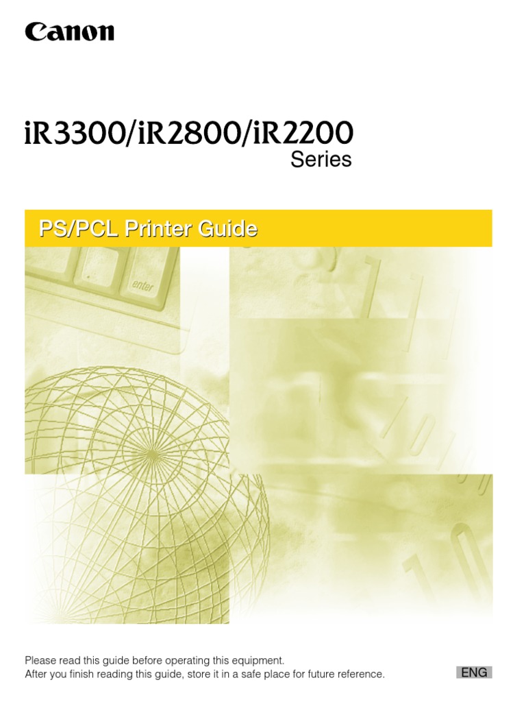 PS/PCL Printer Guide | PDF | Menu | Printer (Computing)