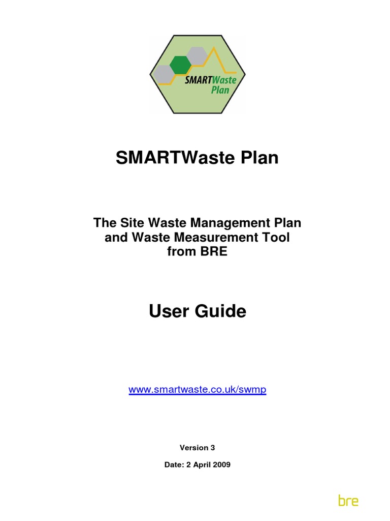 The Comprehensive User Guide for SMARTWaste Plan Version 3: Creating ...