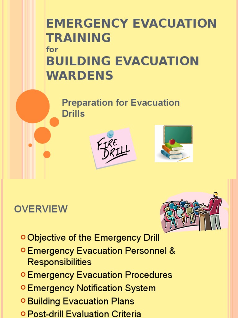 Evacuation Drill Powerpoint | PDF | Emergency Evacuation | Emergency