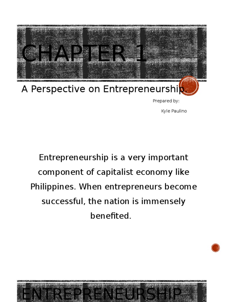 Entrepreneurship, Innovation, and Economic Development: A Perspective ...