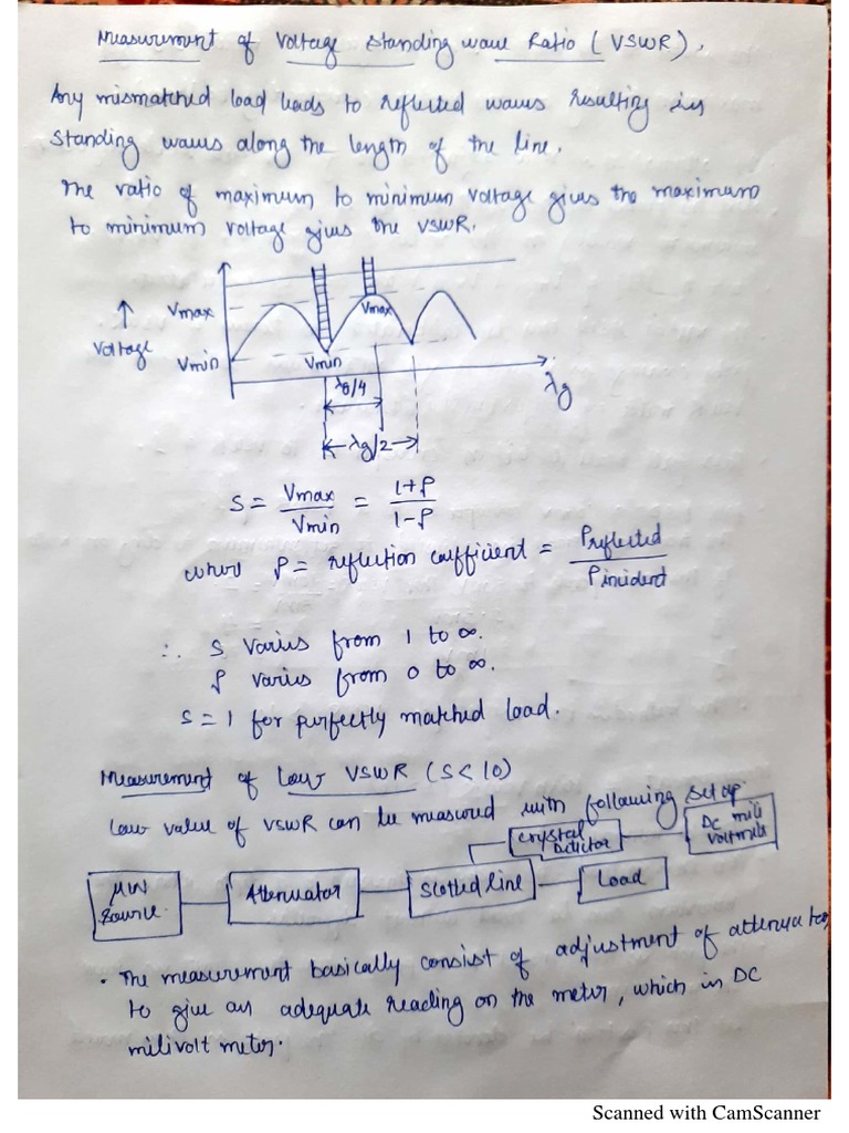 VSWR Measurement | PDF
