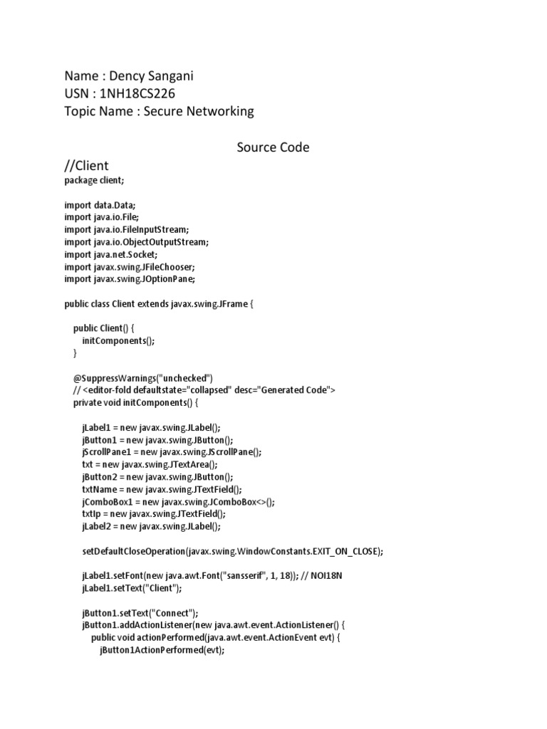 Name PDF | PDF | Computer Networking | Computer Programming