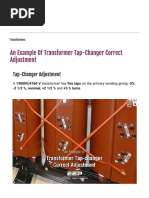 Transformer Tap Changer Working Principle | PDF | Transformer ...