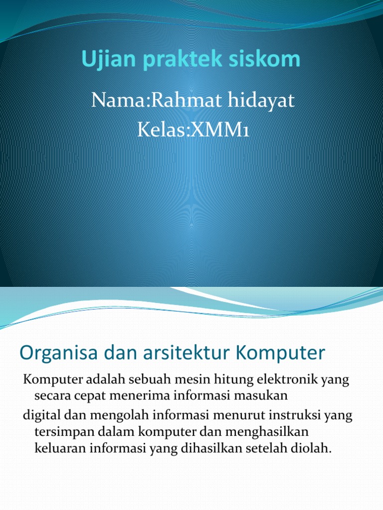 Ujian Praktek Siskom 1 | PDF