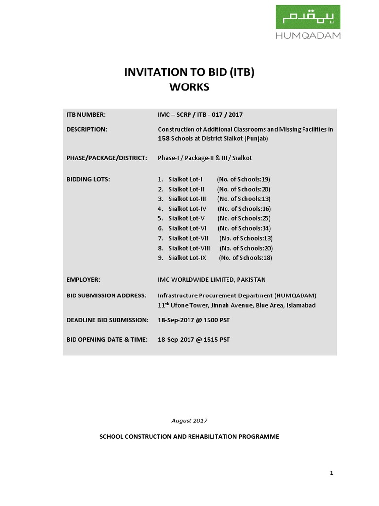 ITB-017 Document | Download Free PDF | Joint Venture | Treaty