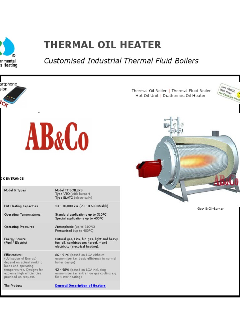 Thermal Oil Heater1 | PDF | Boiler | Chimney