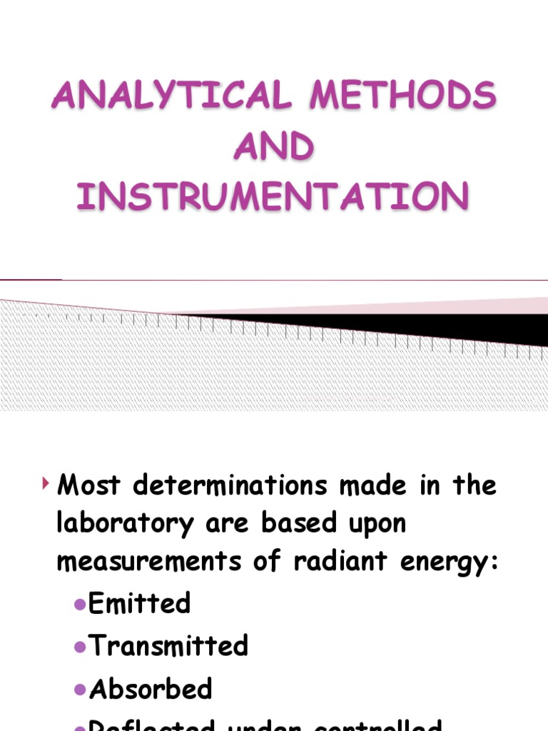 Chapter 4 Analytical Methods | PDF | Chromatography | Gel Electrophoresis