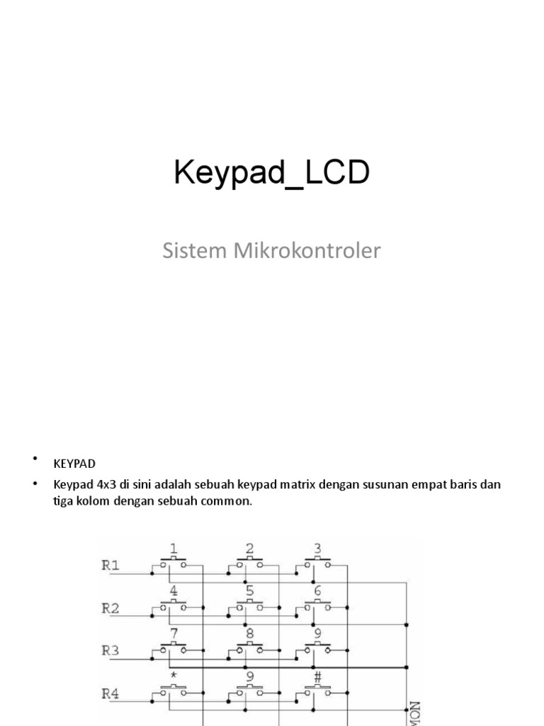 Keypad Moduledit | PDF