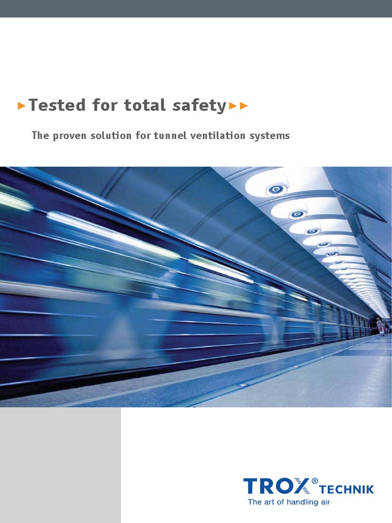 Trox Technik Tunnel - Damper | PDF | Tunnel | Rapid Transit
