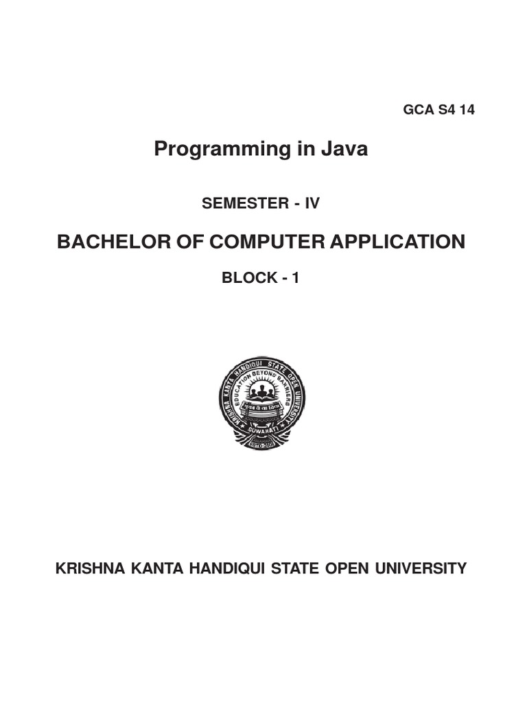 Unit 1 Intro To Java By Arabinda Saikia Edited Pdf Java Virtual