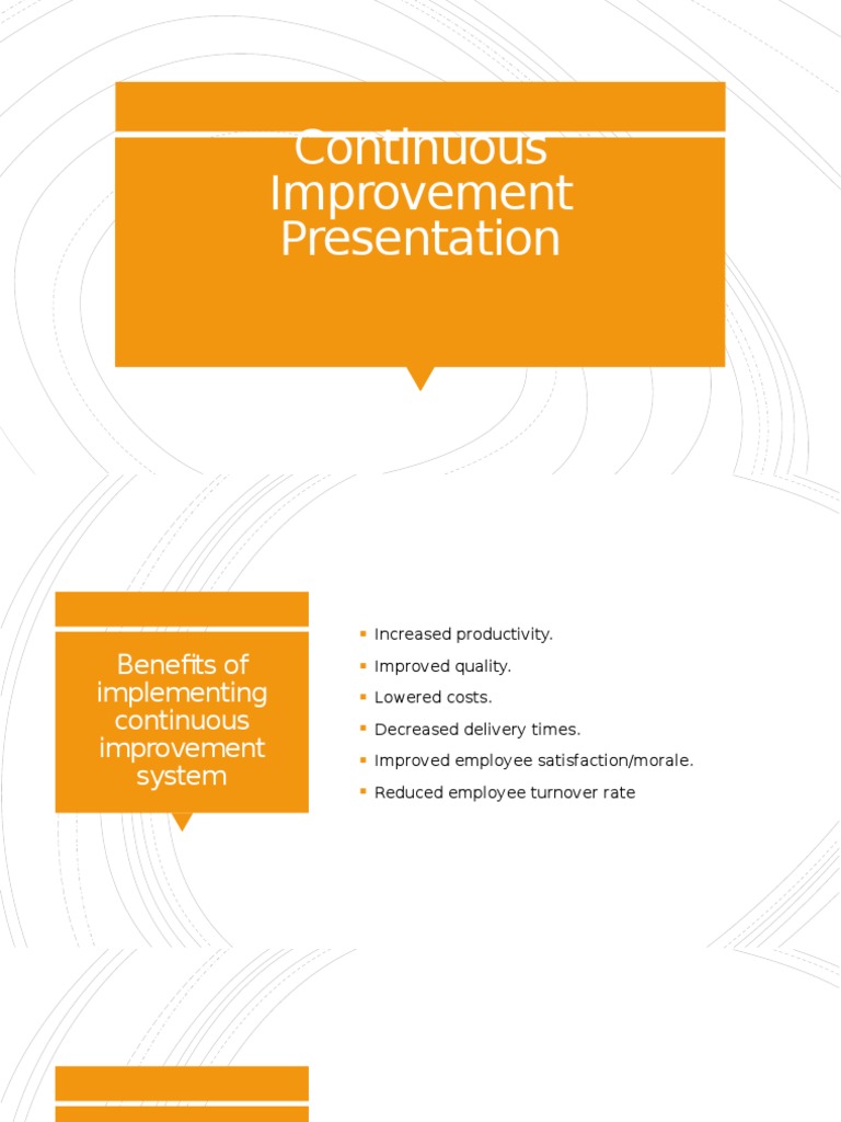 Continuous Improvement Presentation | PDF