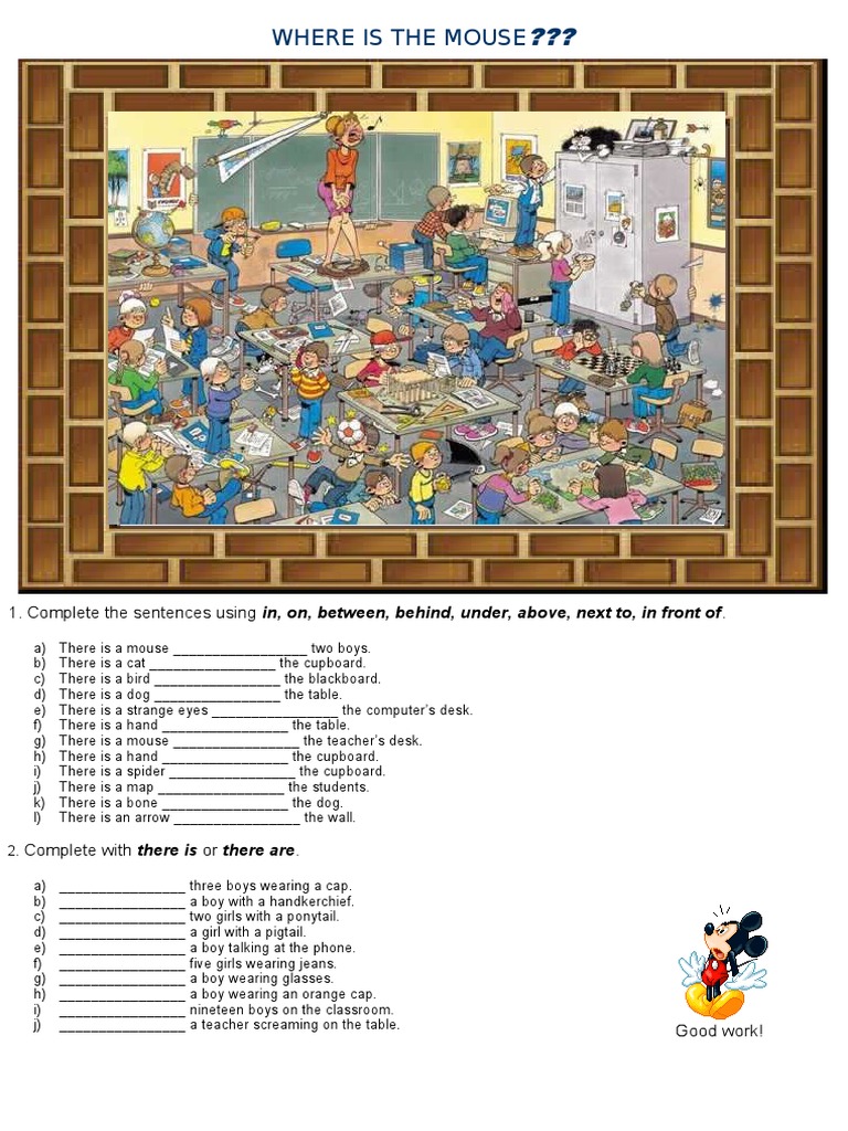Prepositions of Place | PDF | Teaching Methods & Materials