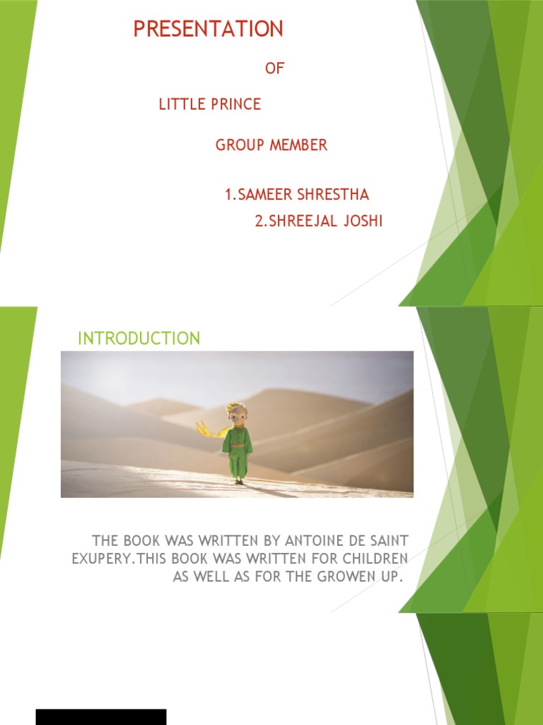 The Little Prince: A Summary of Characters | PDF | The Little Prince