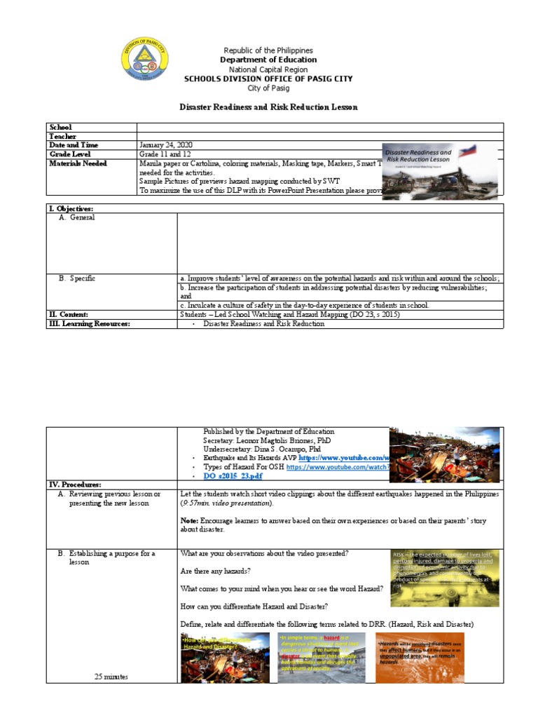 Student Led School and Hazard Mapping | PDF | Hazards | Classroom