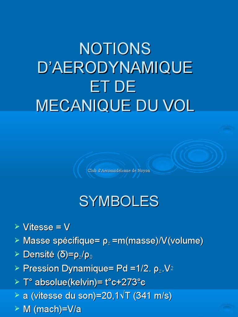 Notions d'Aérodynamique Avion | PDF | Traînée | Aérodynamique