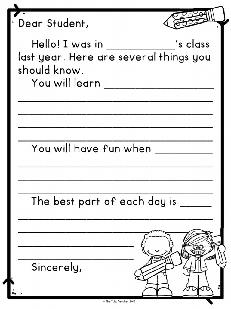 Letter To Next Years Students