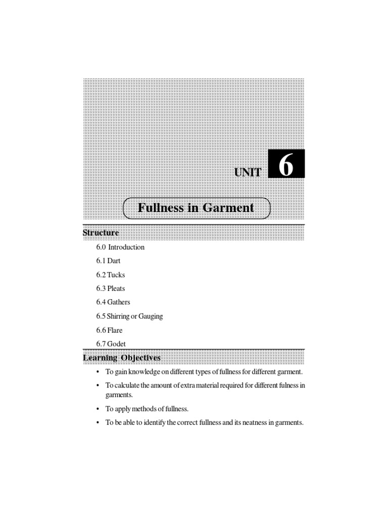 Fullness in Garment: Structure | Download Free PDF | Skirt | Seam (Sewing)