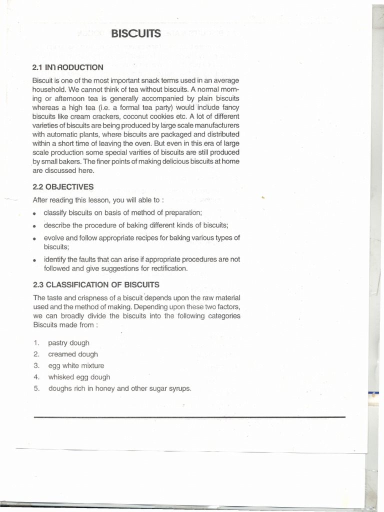 Lesson 2 Biscuits PDF | PDF | Biscuit | Dough