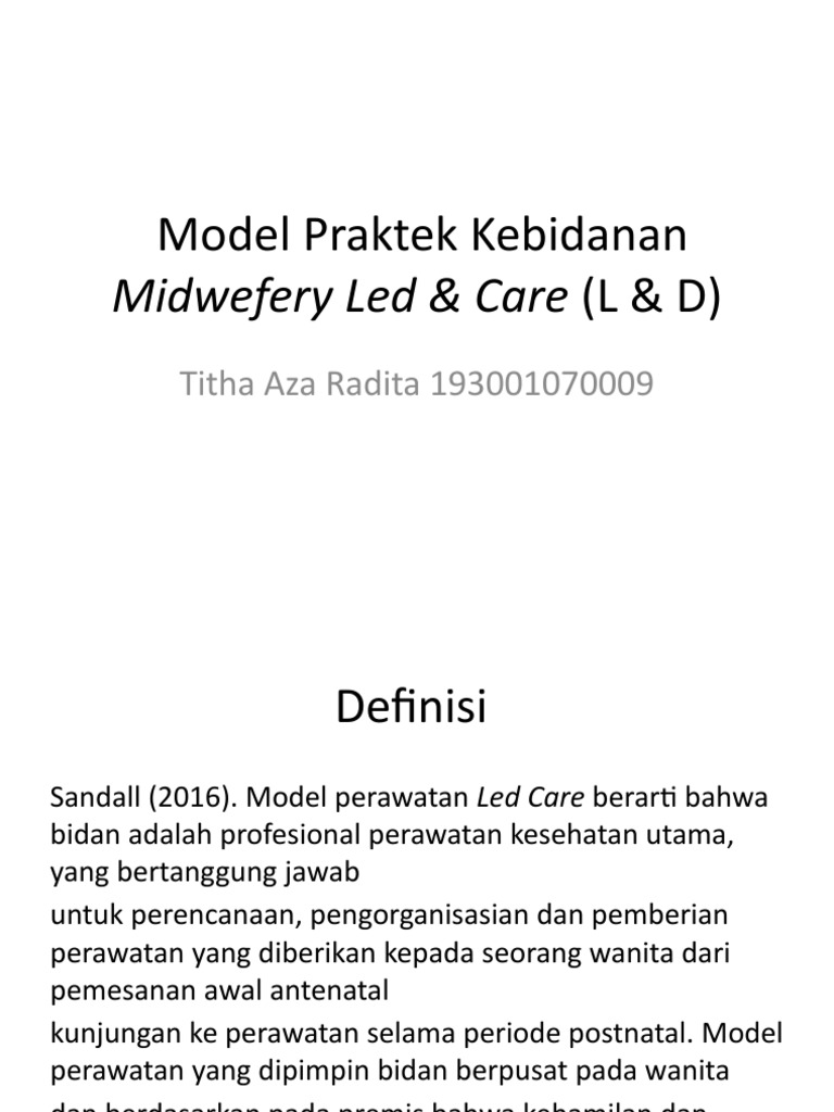 Midwifery Led Care | PDF