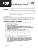 MODEL Declaratie Pe Proprie Raspundere OM2 PDF | PDF