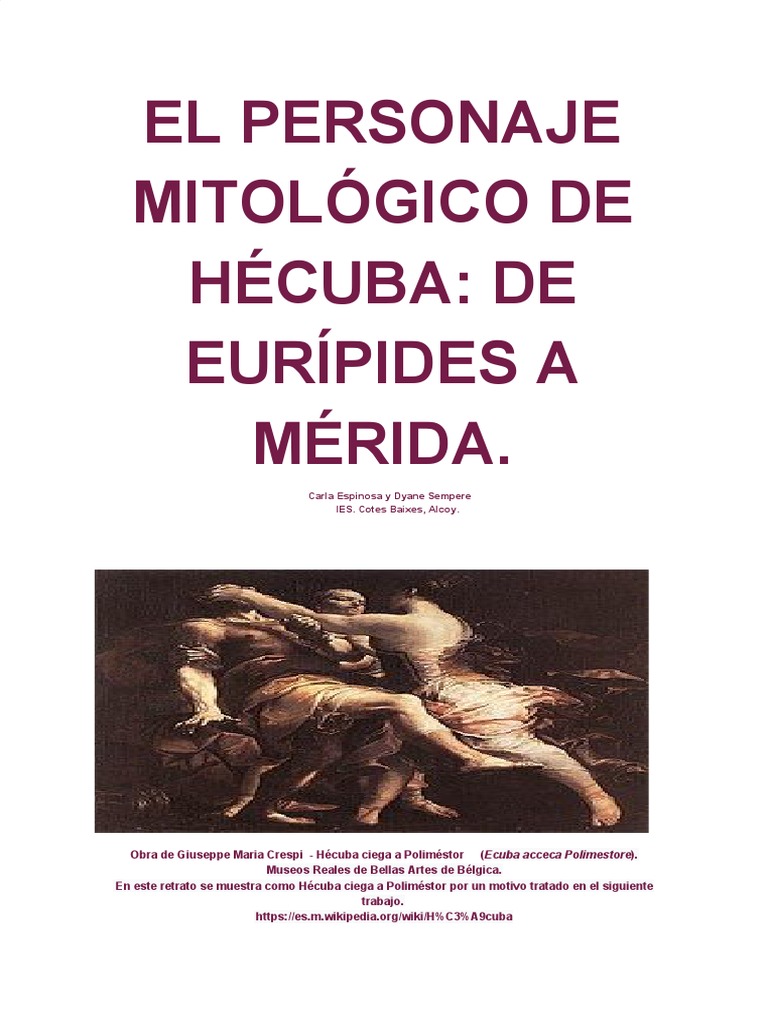 HÉCUBA | PDF | Cassandra | guerra troyana