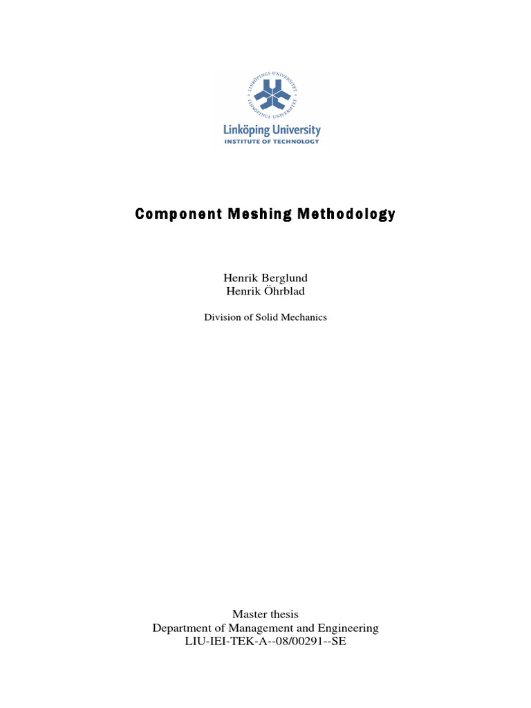 Fulltext01 PDF | PDF | Finite Element Method | Matrix (Mathematics)