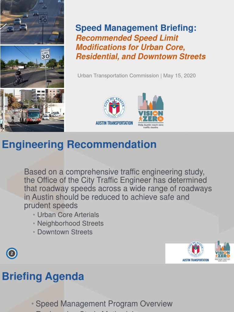 Lower Speed Limits Rec | PDF | Speed Limit | Street