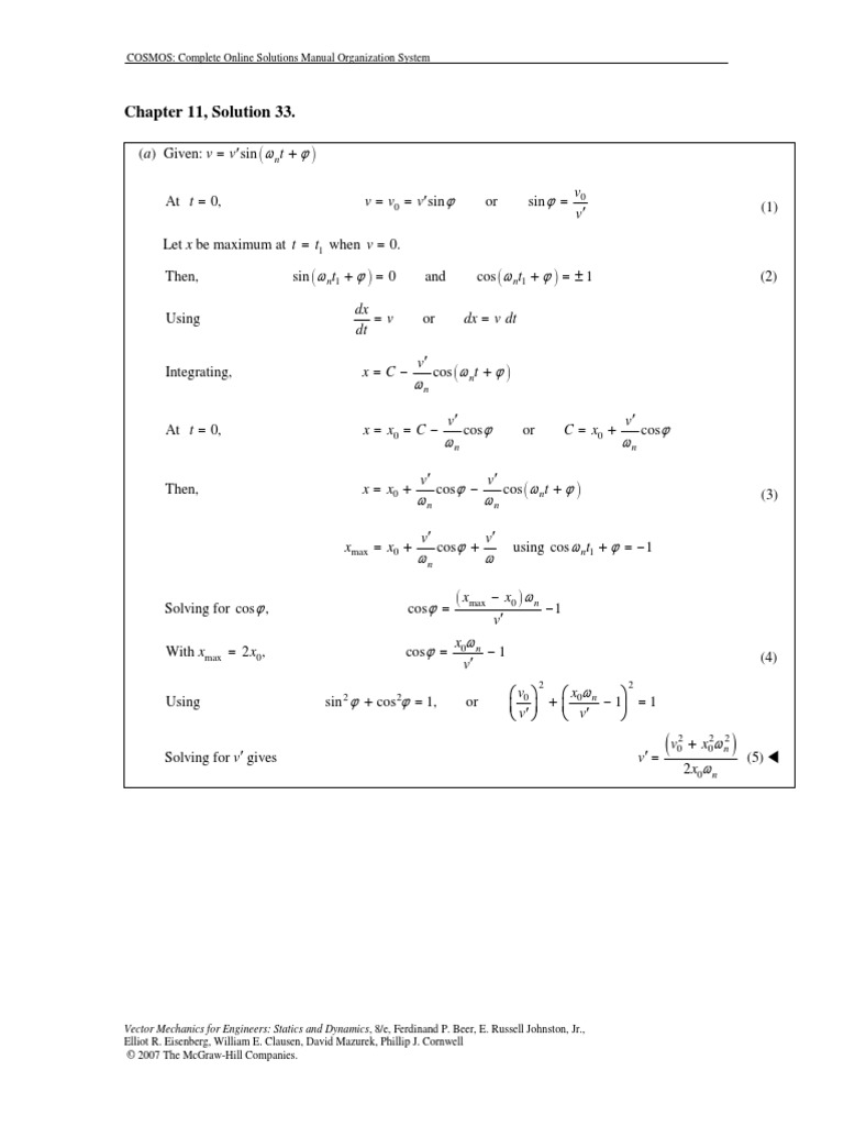 Soln 11033 | PDF | Equations | Mathematical Analysis