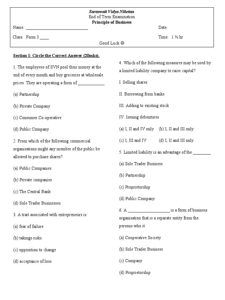 Pob Form 3 | Download Free PDF | Cooperative | Sole Proprietorship